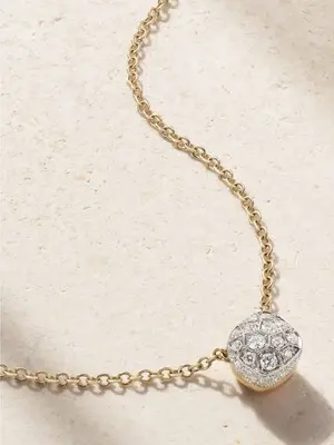 Pomellato Nudo 18-karat And White Diamond Necklace - Gold