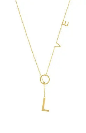 ST. MORAN Adjustable Lariat Necklace - Gold