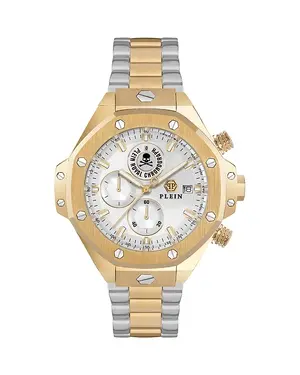 Philipp Plein Royal Chronograph, 46mm - White/two Tone