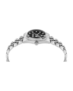 Philipp Plein Date Superlative Watch, 28mm - Black/silver