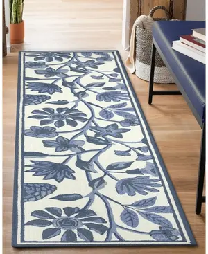 LUSH DECOR Liora Manne Capri Floral Vine Runner Area Rug, 2' X 5