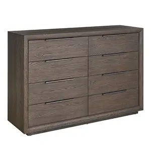 UNIVERSAL Sable Eight Drawer Dresser - Dark Brown