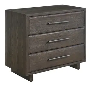 UNIVERSAL Sable Three Drawer Nightstand - Dark Brown