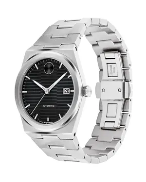 Movado Quest Watch, 39mm - Black/silver