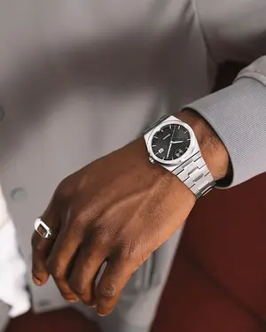 Movado Quest Watch, 39mm - Black/silver