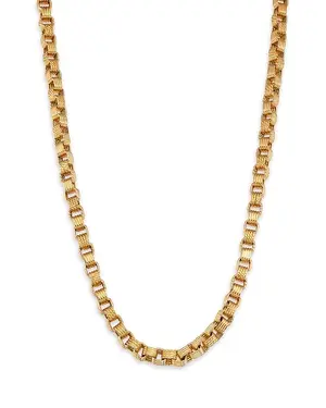 Roberto Coin 18k Yellow Box Link Chain Necklace - Gold