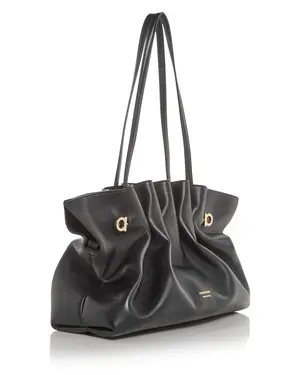 FERRAGAMO Soft Leather Shoulder Bag