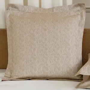 Frette Luxury Reed Sham, Euro - Nut/milk
