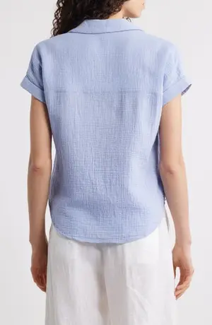 BEACHLUNCHLOUNGE London Cotton Gauze Popover Top