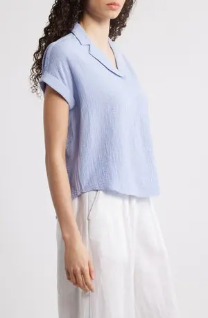 BEACHLUNCHLOUNGE London Cotton Gauze Popover Top