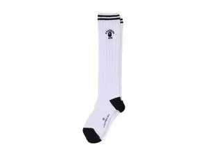 A BATHING APE College Loose Socks - White