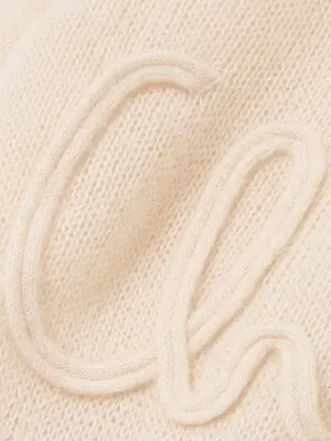 Chloé Embroidered Alpaca And Silk-blend Sweater