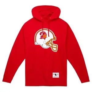 Mitchell & Ness Tampa Bay Buccaneers Vintage Helmet Logo Pullover Hoodie