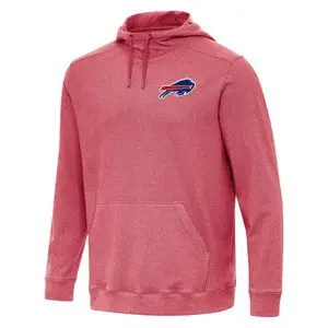 ANTIGUA Buffalo Bills Cloud Pullover Hoodie - Heather Red