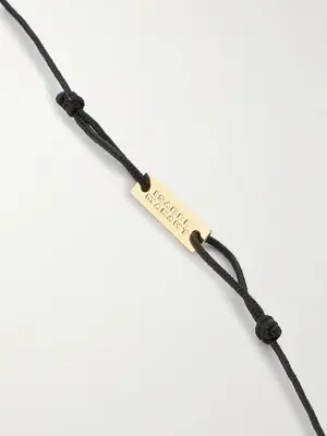 Isabel Marant Gold-tone, Agate, Shell And Cord Necklace
