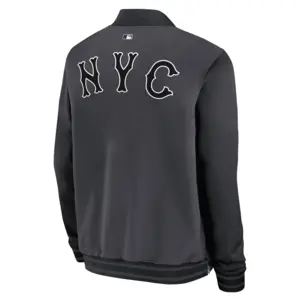 Nike New York Mets City Connect Game Time Mlb Full-Zip Bomber