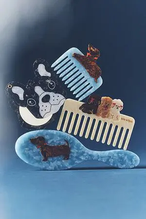 SOLAR ECLIPSE Handpated Pocket Comb Dachsund