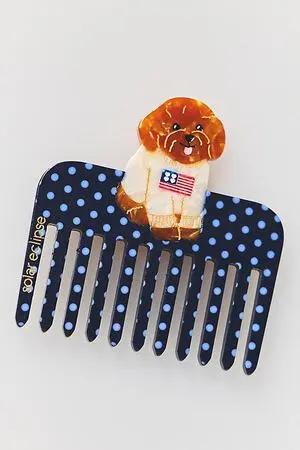 SOLAR ECLIPSE Handpated Pocket Comb - Navy