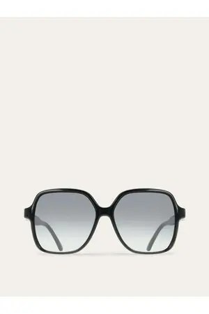 FERRAGAMO Oversized Square Sunglasses - Black