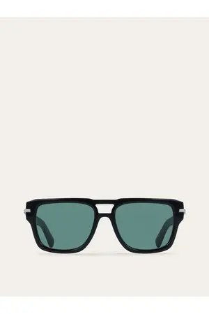 FERRAGAMO Double Bridge Sunglasses - Black