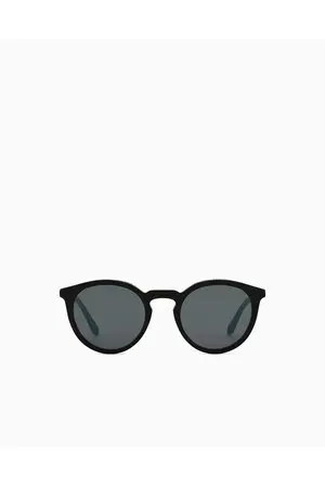 Giorgio Armani Panto Sunglasses - Black