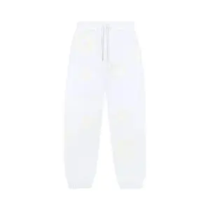 Women's White Cotton Sweatpants
