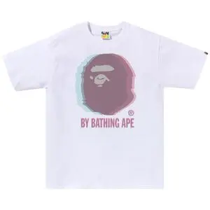 BAPE Glitch Art Bathing Tee - White