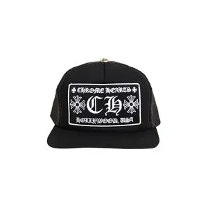 Chrome Hearts Ch Hollywood Trucker Hat - Black
