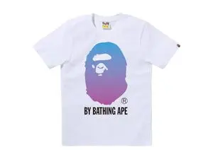 A BATHING APE Gradation Bathing Ape Tee Shirt - White