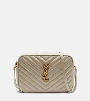 Saint Laurent Lou Leather Camera Bag - White