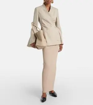 Max Mara Aprile1234 High-rise Maxi Skirt - Beige