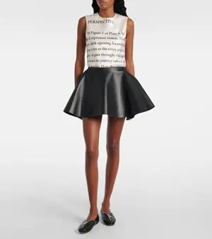 JW Anderson Circle Leather Miniskirt