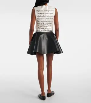 JW Anderson Circle Leather Miniskirt