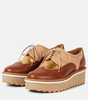 Clergerie Balma Leather Platform Derby Shoes