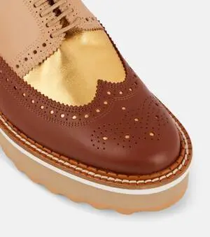 Clergerie Balma Leather Platform Derby Shoes