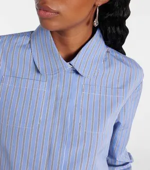 PATOU Bengal Stripe Cropped Shirt