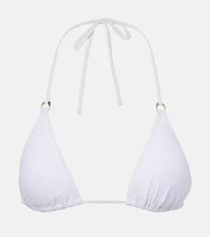 Melissa Odabash Puglia Halterneck Bikini Top - White