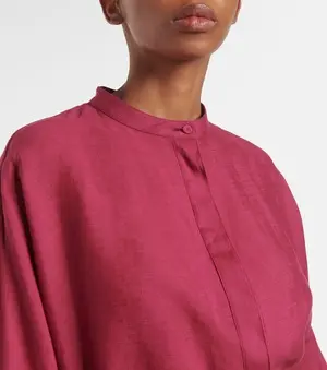 Gabriela Hearst Tilda Belted Linen Tunic