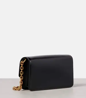 Valentino Garavani Vain Small Leather Clutch - Black