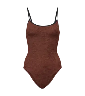 Hunza G Pamela Swimsuit - Brown