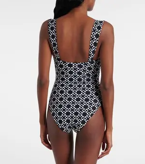 Simkhai Lexi Printed Bustier Swimsuit