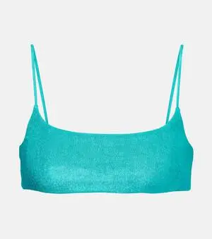 Jade Swim Muse Terry Bikini Top - Blue