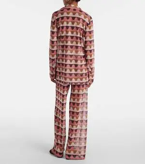 ADRIANA DEGREAS Giardino Printed Shirt