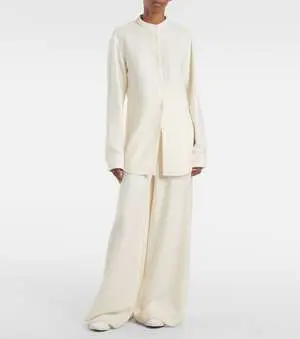 Gabriela Hearst Gelos Wool & Silk Palazzo Pants