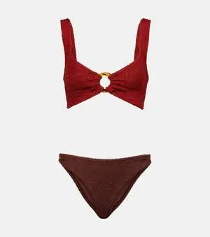 Hunza G Julia Two-piece Bikini Set - Brown