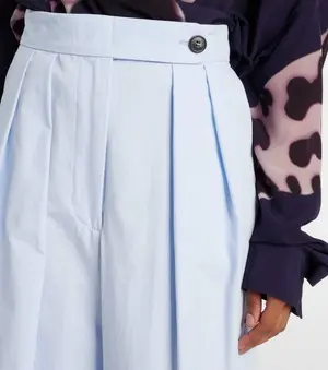 Dries Van Noten Cotton Wide-leg Trousers