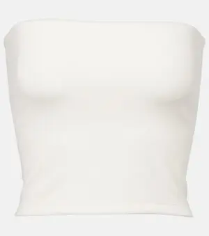 LESET Rio Ponte Bandeau Top - White