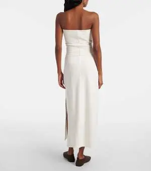 LESET Rio Ponte Bandeau Top - White