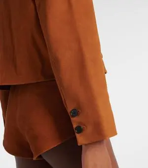 SELF-PORTRAIT Suede Jacket