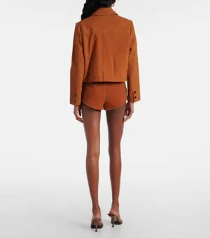 SELF-PORTRAIT Suede Jacket